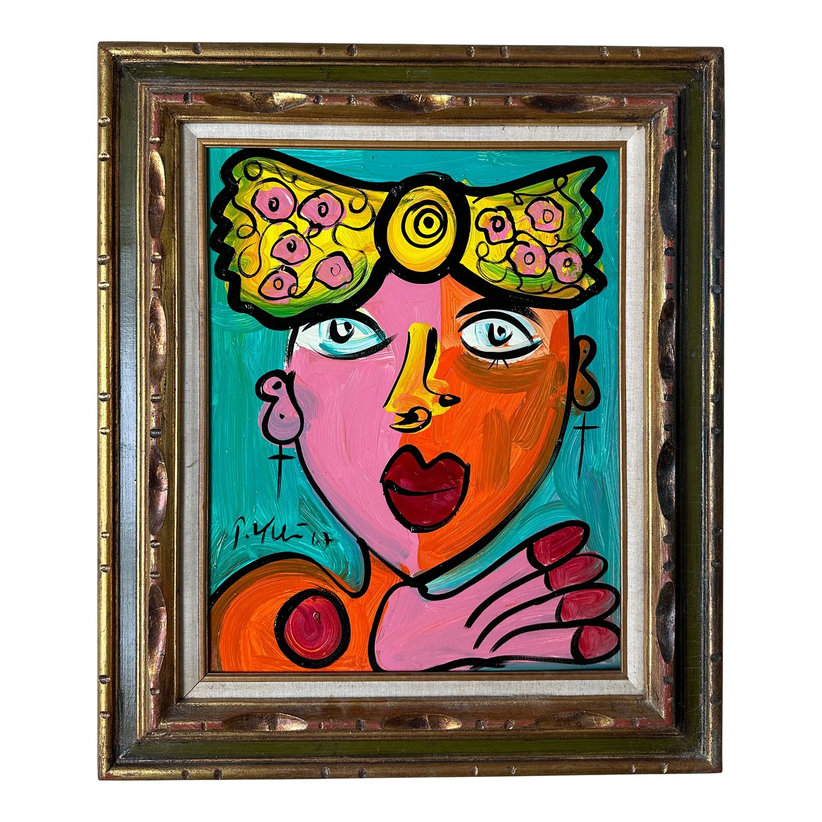 1967 Original Peter Keil Painting Framed | Chairish