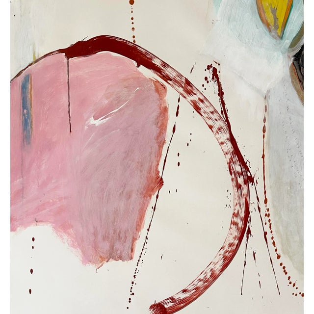 1963 Mid-Century Abstract Painting by Selma Moskowitz | Chairish