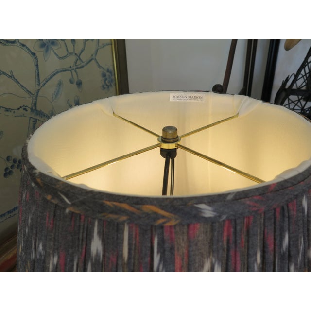 16" Custom Maison Maison Gathered Lampshade | Chairish