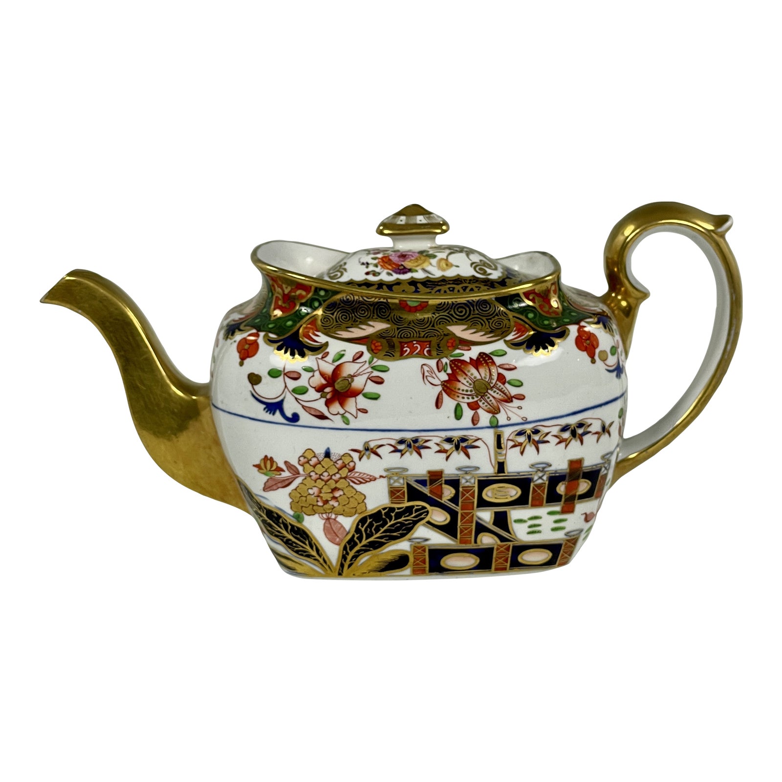 Early 19th Century Imari Spode Teapot, Pattern 967 | Chairish