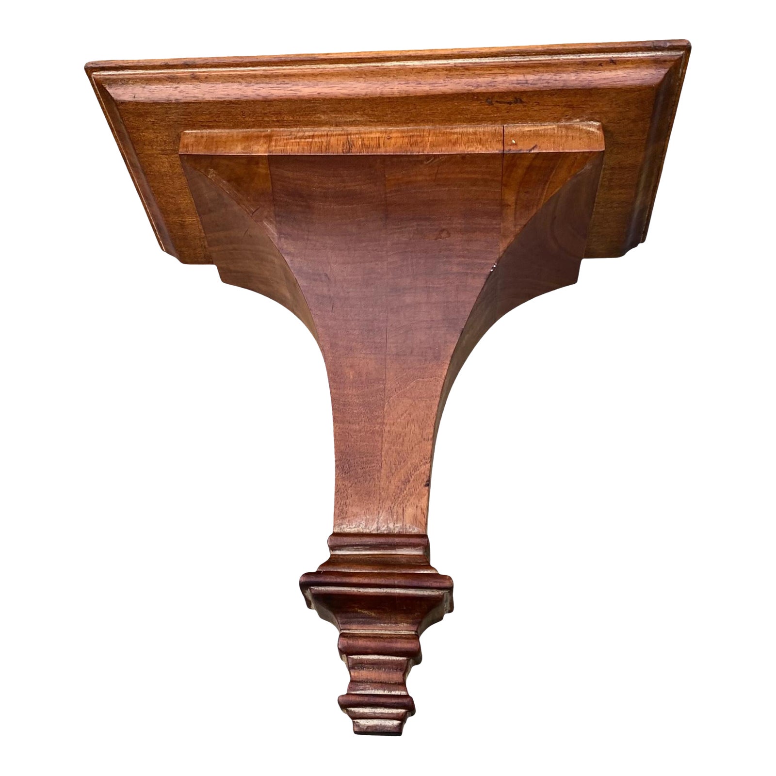 Vintage 1970’s Carved Solid Wood Wall Bracket | Chairish