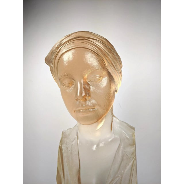 Marc Sijan, Marc Sijan Hyper Realist Contemporary Cast Acrylic Resin Sculpture Portrait Bust ...