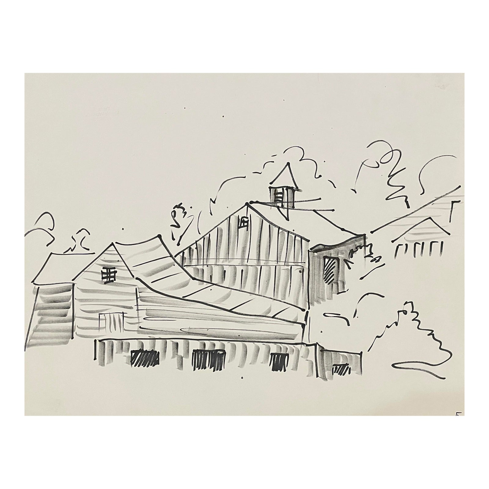 1960s Frank Wallace Vermont Farm | Chairish