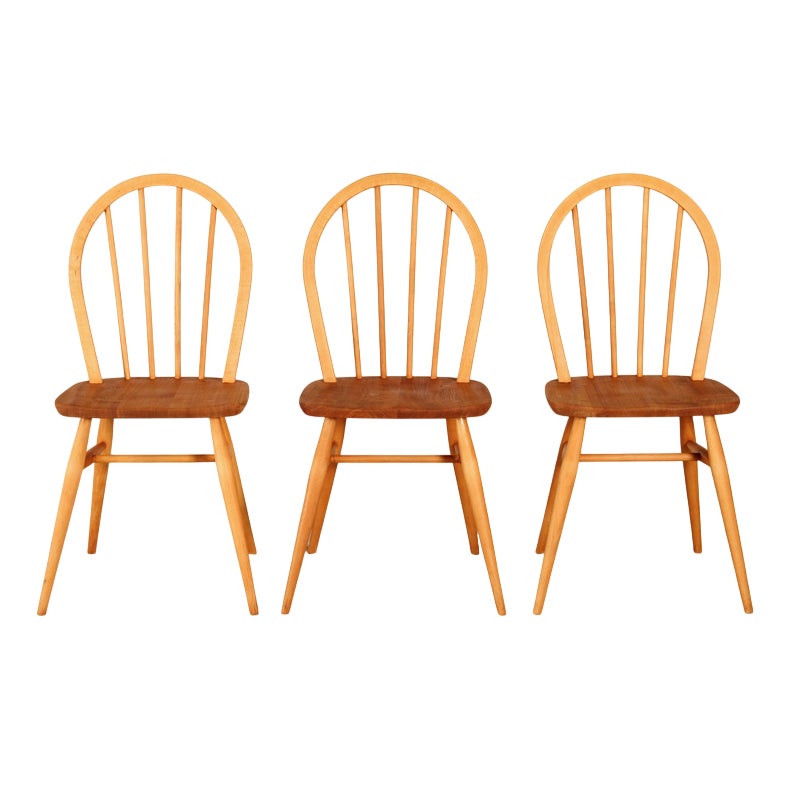 Mid-Century Modern Model 400 Chairs in Elm and Beech from Ercol, 1960s ...
