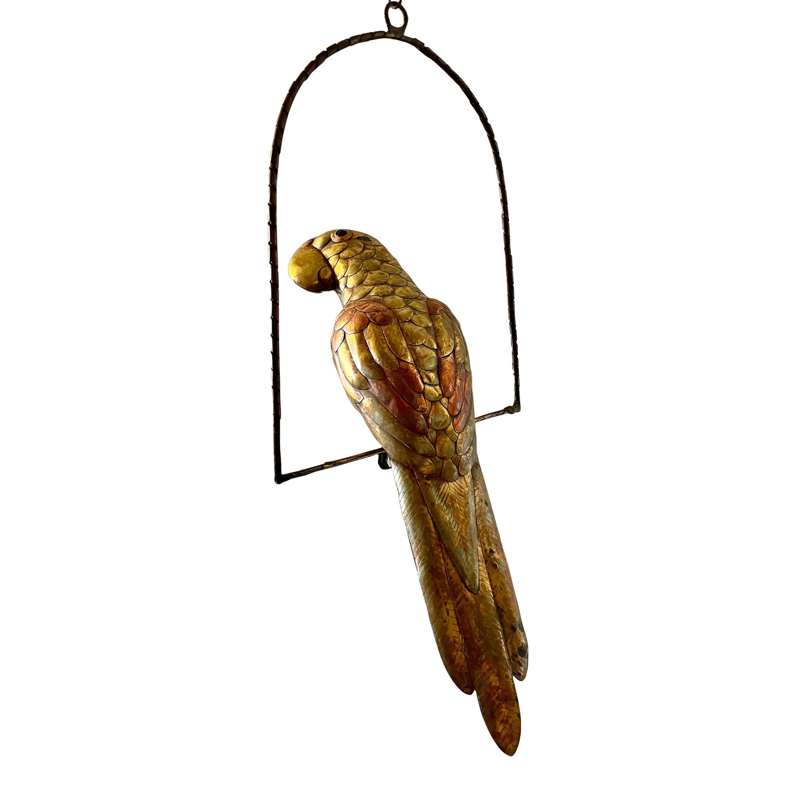 Brass & Copper Bird Sculpture by Sergio Bustamante | Chairish