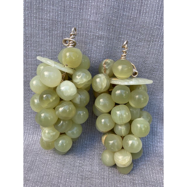 Vintage Green Marble Grape Clumps- a Pair | Chairish