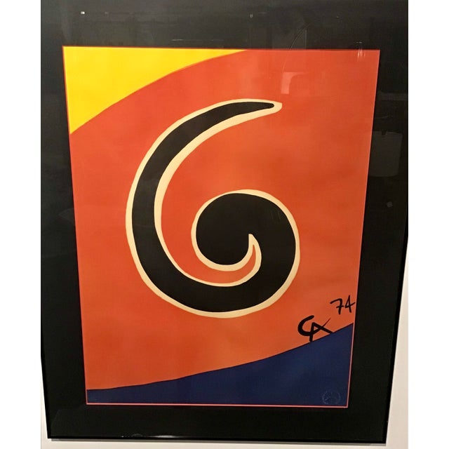 Alexander Calder "Sky Swirl" (Braniff Flying Colors), 1974 Limited ...