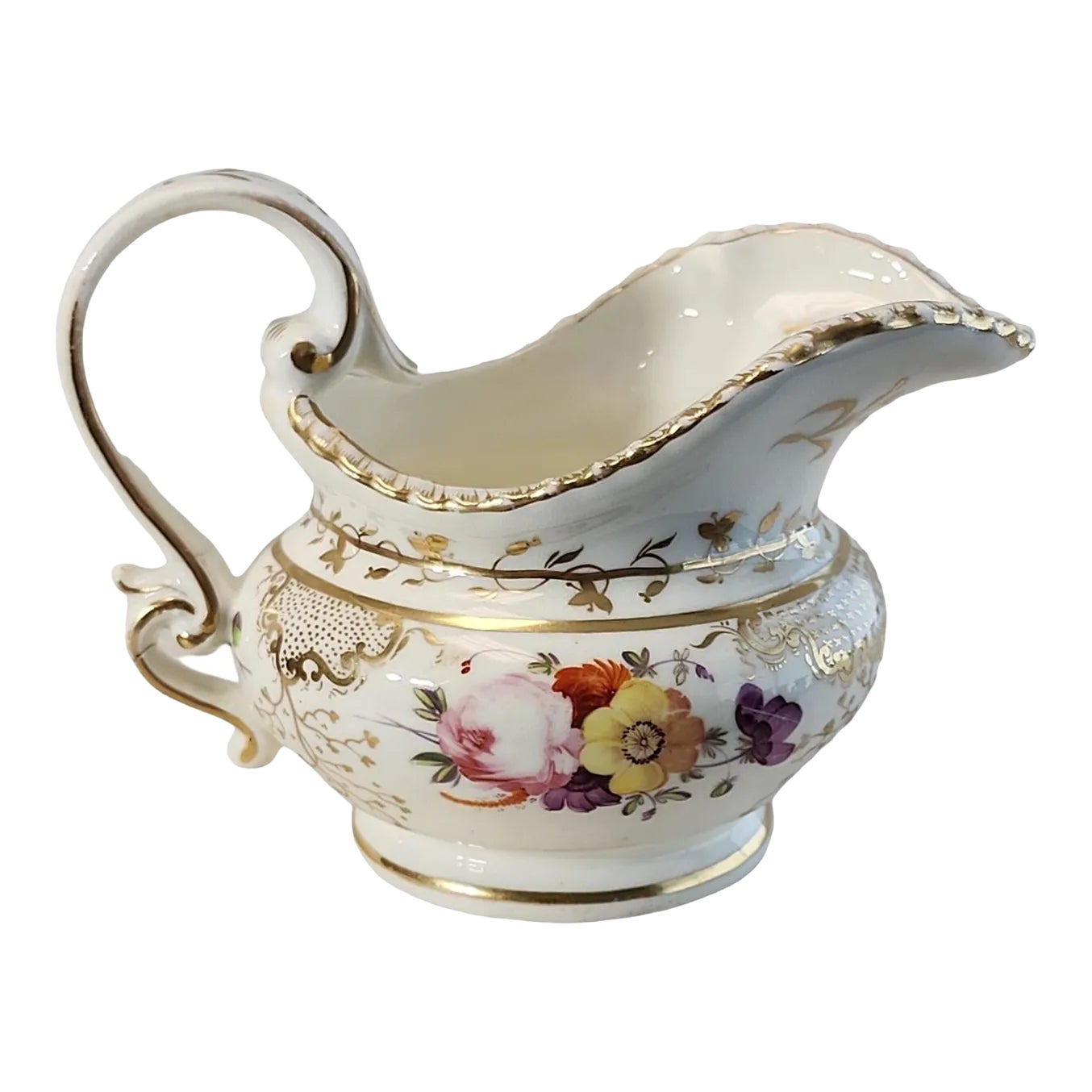 Circa 1833 Samuel Alcock Creamer Jug | Chairish