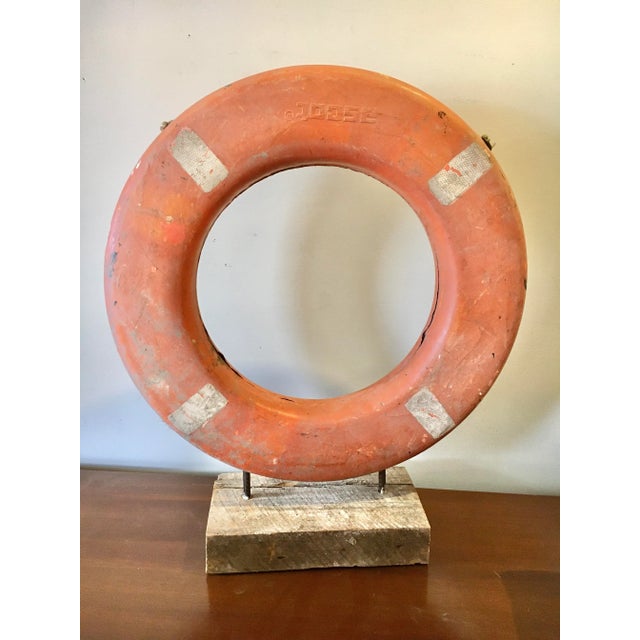 Mid-Century 27” Life Ring on Stand | Chairish