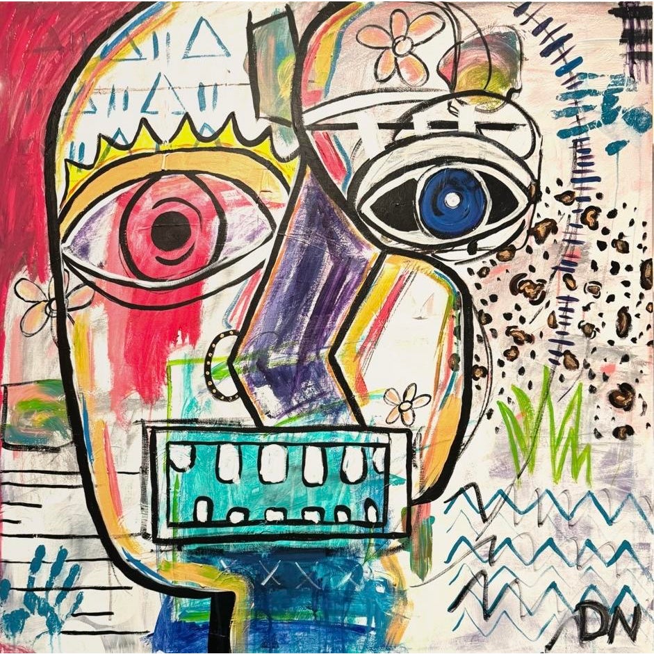 "Coco Loco" Original Abstract Painting by Devyn Nicole | Chairish