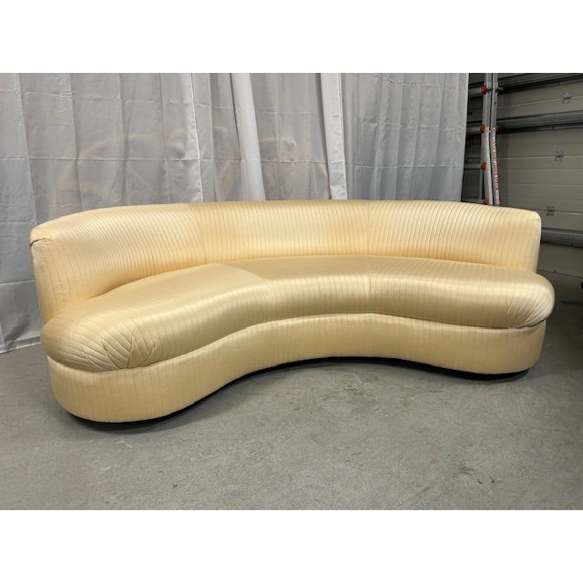 20th Century John Mascheroni Style Curved Sofas, a Pair | Chairish