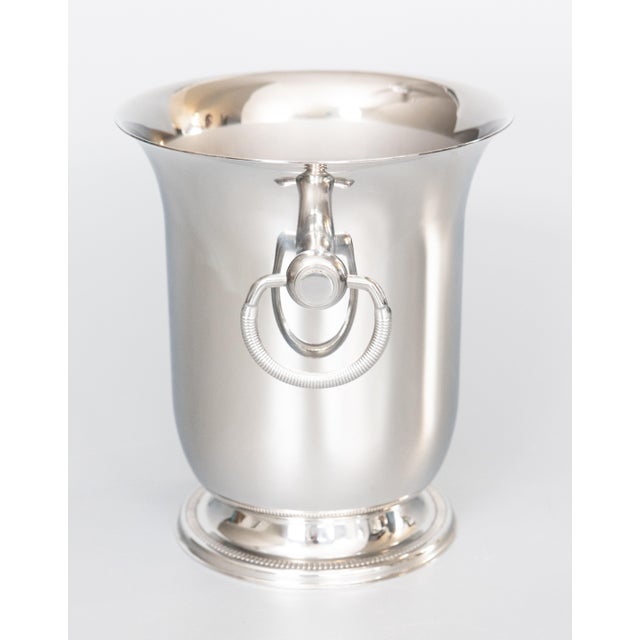 Mid-Century French Polished Chrome Champagne Bucket Wine Cooler | Chairish