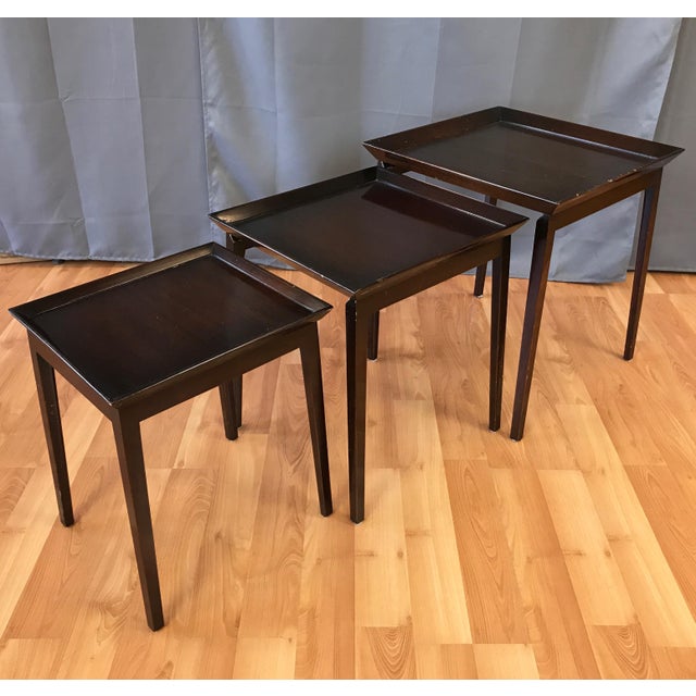 Widdicomb Mahogany Nesting Tables - Set of 3 | Chairish