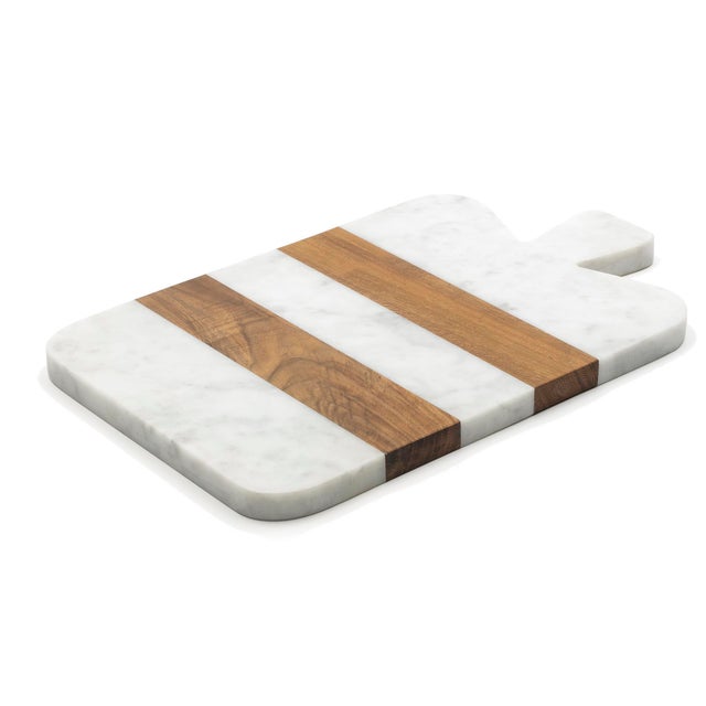 Small White Marble and Wood Cutting Board from Fiammettav Home ...