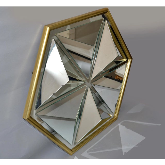 Diamond Shaped Faceted Octagonal Wall Mirror Thayer Coggin by Milo ...