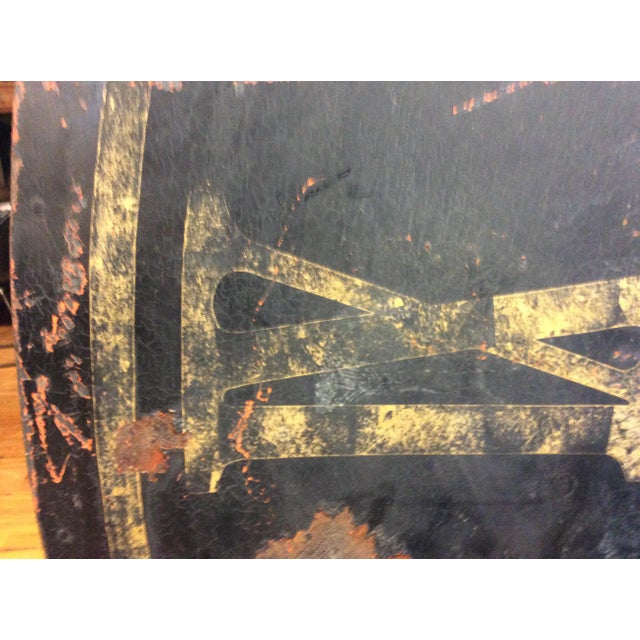 1910s Antique French Advertising Metal Clock | Chairish