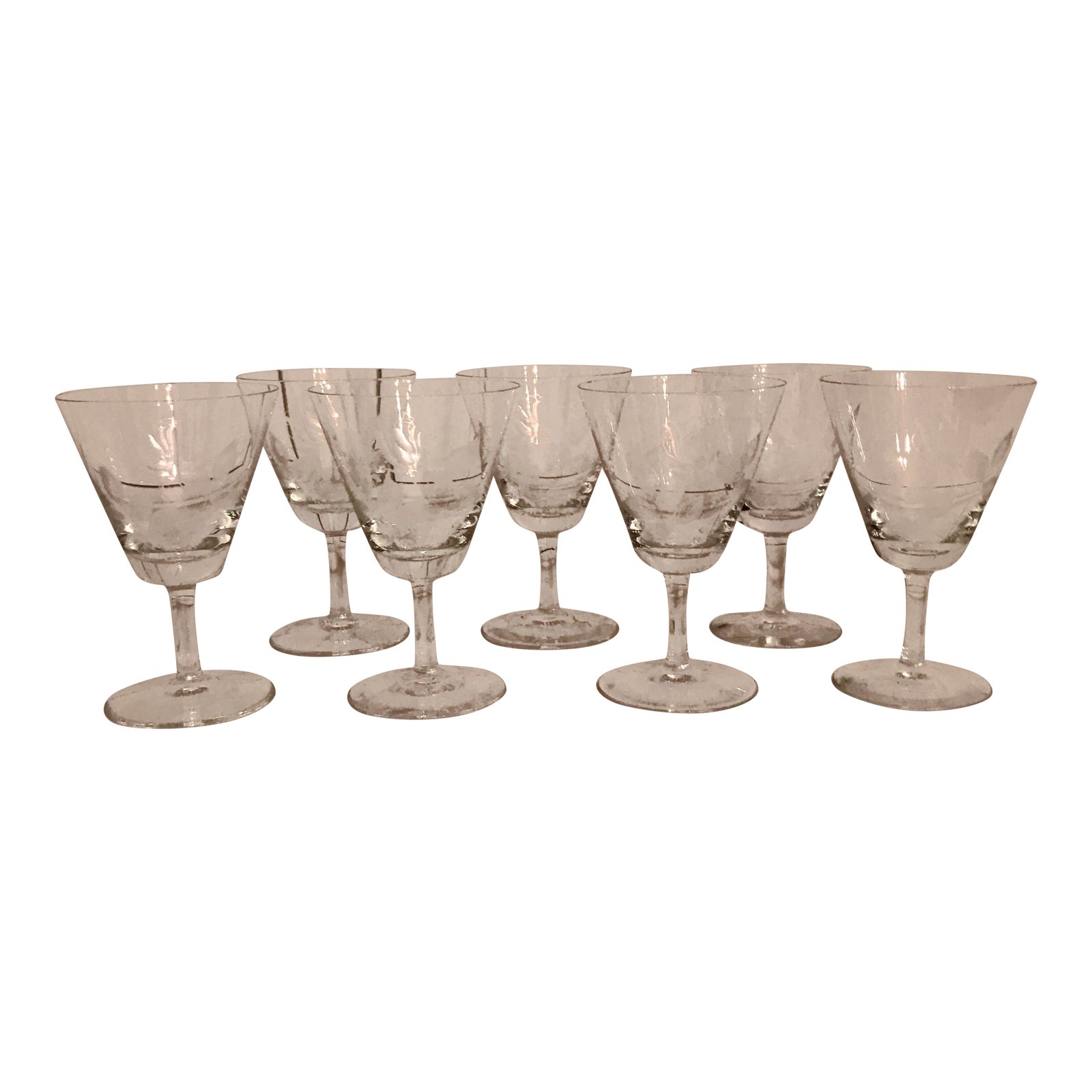 Rosenthal Crystal Glasses - Set of 7 | Chairish