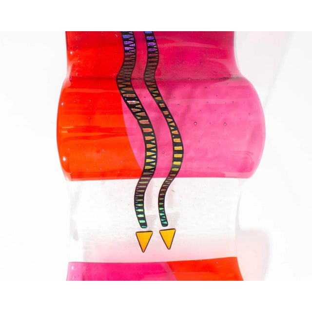 2002 Savanah Glass Studio Art Glass Wall Sculpture by Michael and Laura ...