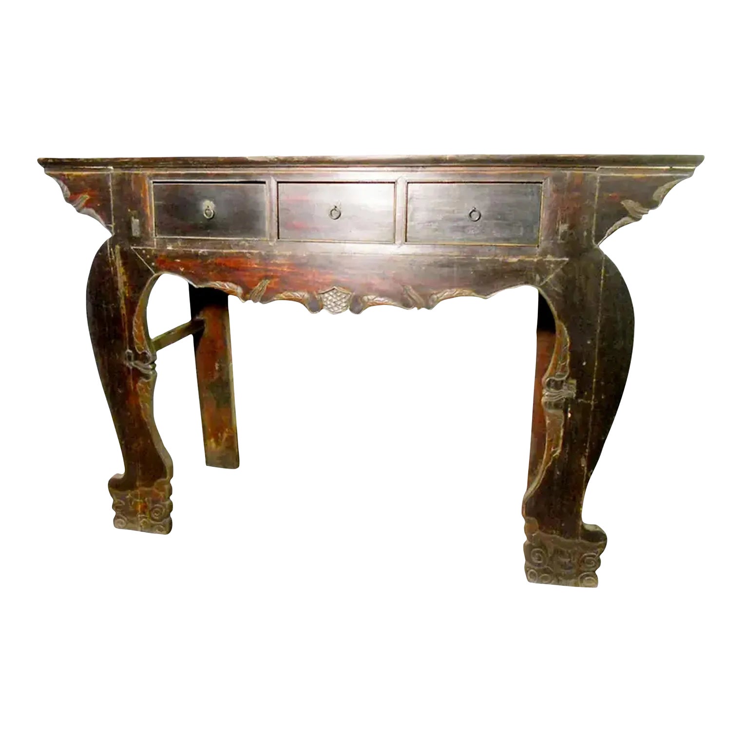 Antique Tall Temple Altar Table, Phoebe Wood, Circa 1800-1949 | Chairish