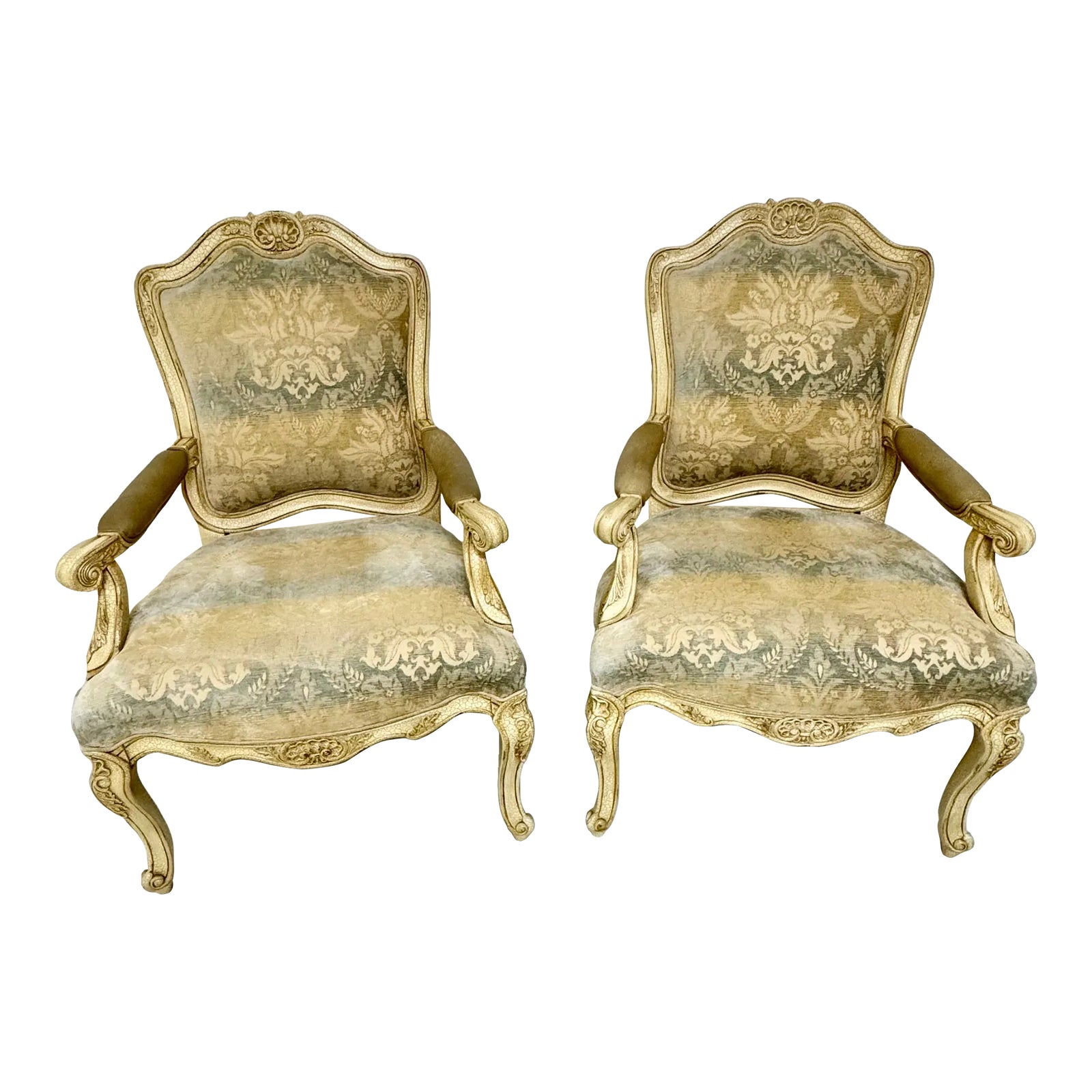 Hancock & Moore Liberty Arm Chairs- Set of 2 | Chairish