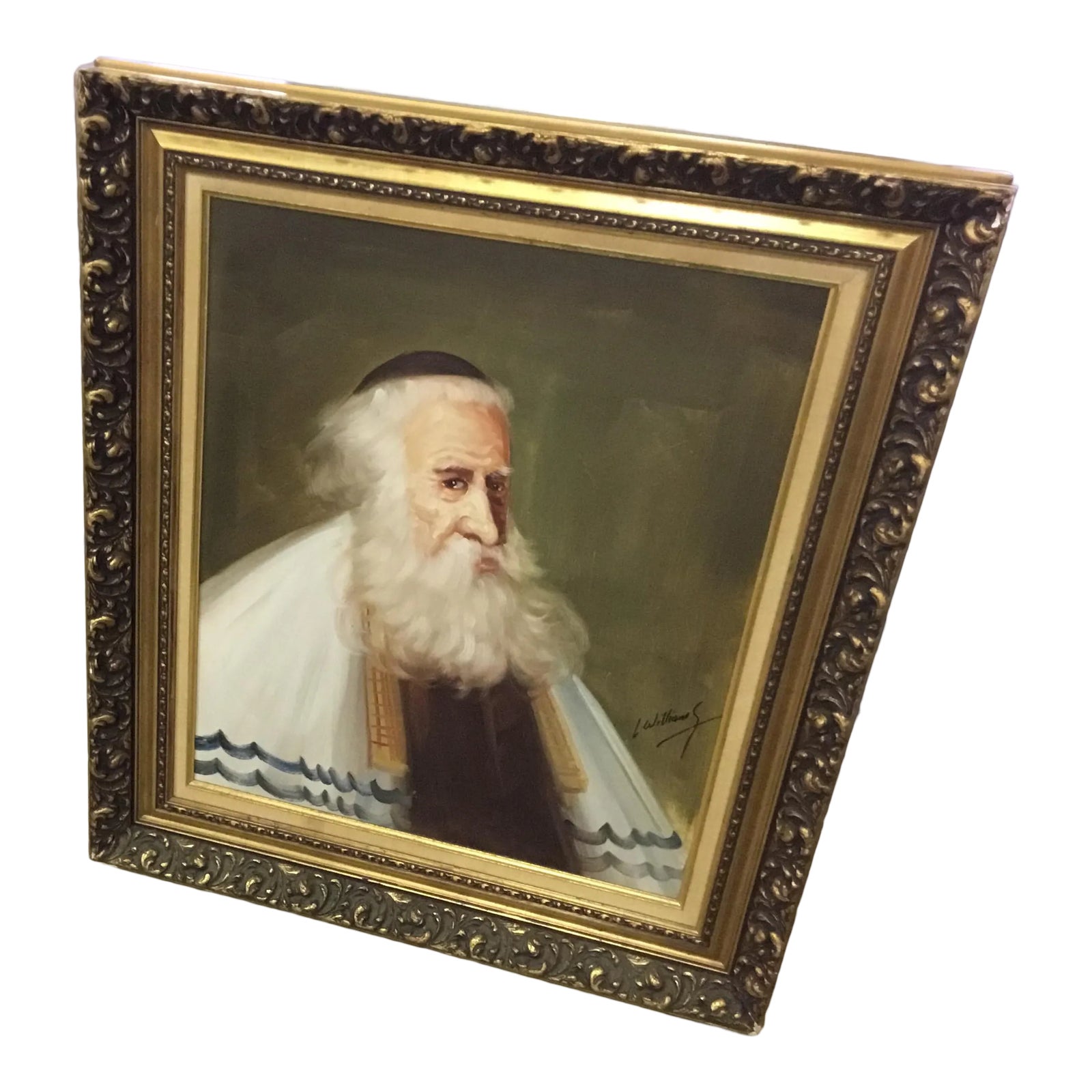 Vintage Painting the Robby by L Williams | Chairish