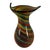 18 Inch Tall Multicolor Art Glass Vase | Chairish