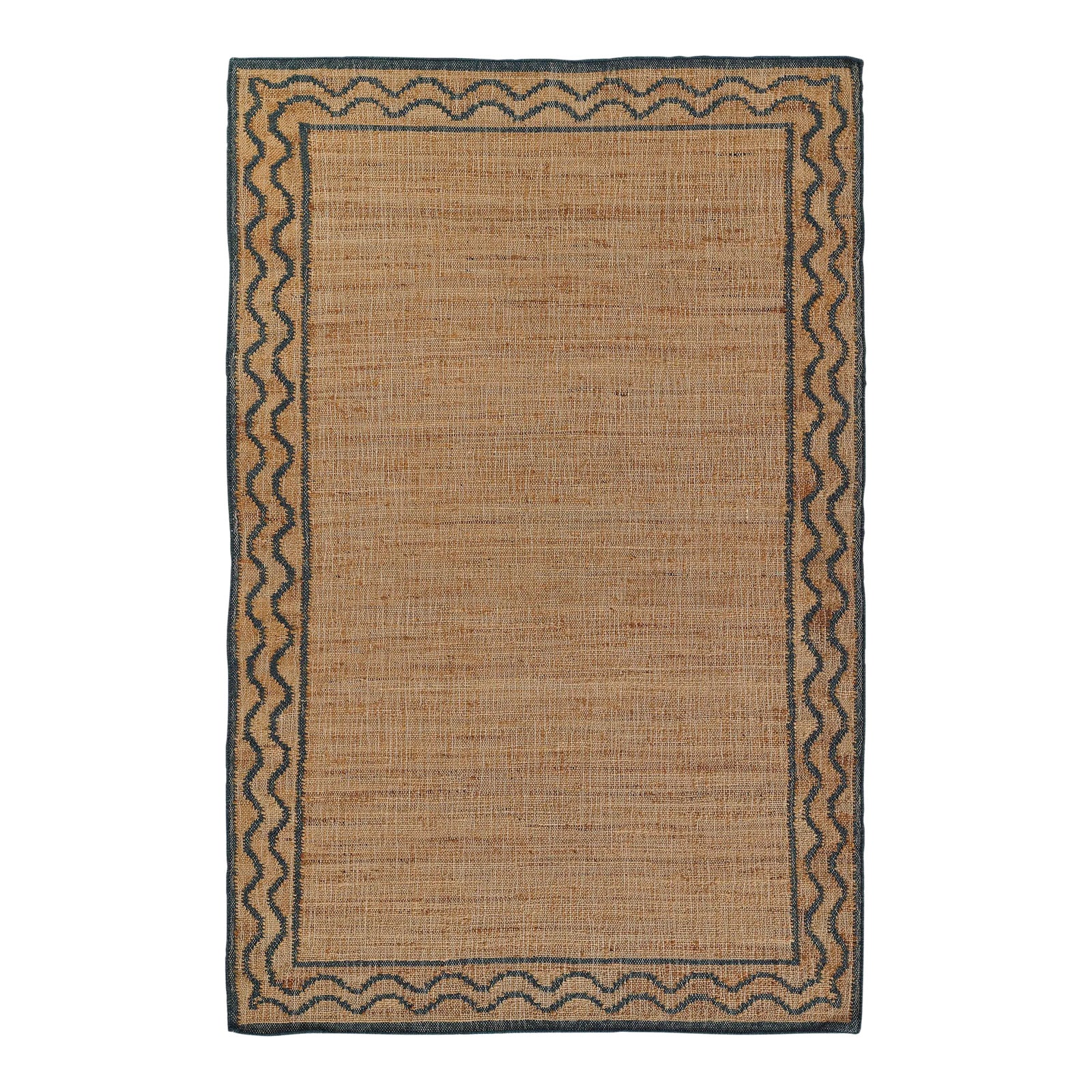 Erin Gates by Momeni Orchard Ripple Slate Hand Woven Wool and Jute Area ...