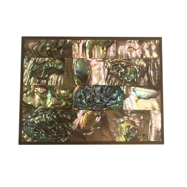 Abalone and Bronze Box | Chairish