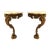French Victorian Gilt and Marbled Console Tables - A Pair | Chairish