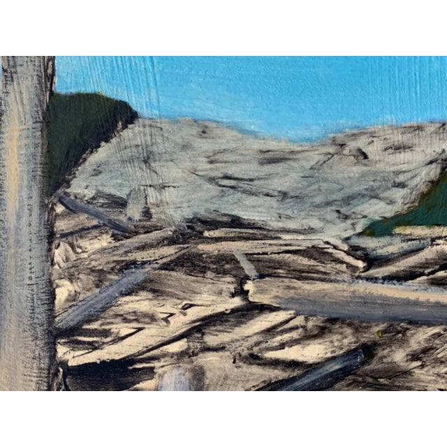Oil Painting of a Pacific Northwest Logging Scene | Chairish