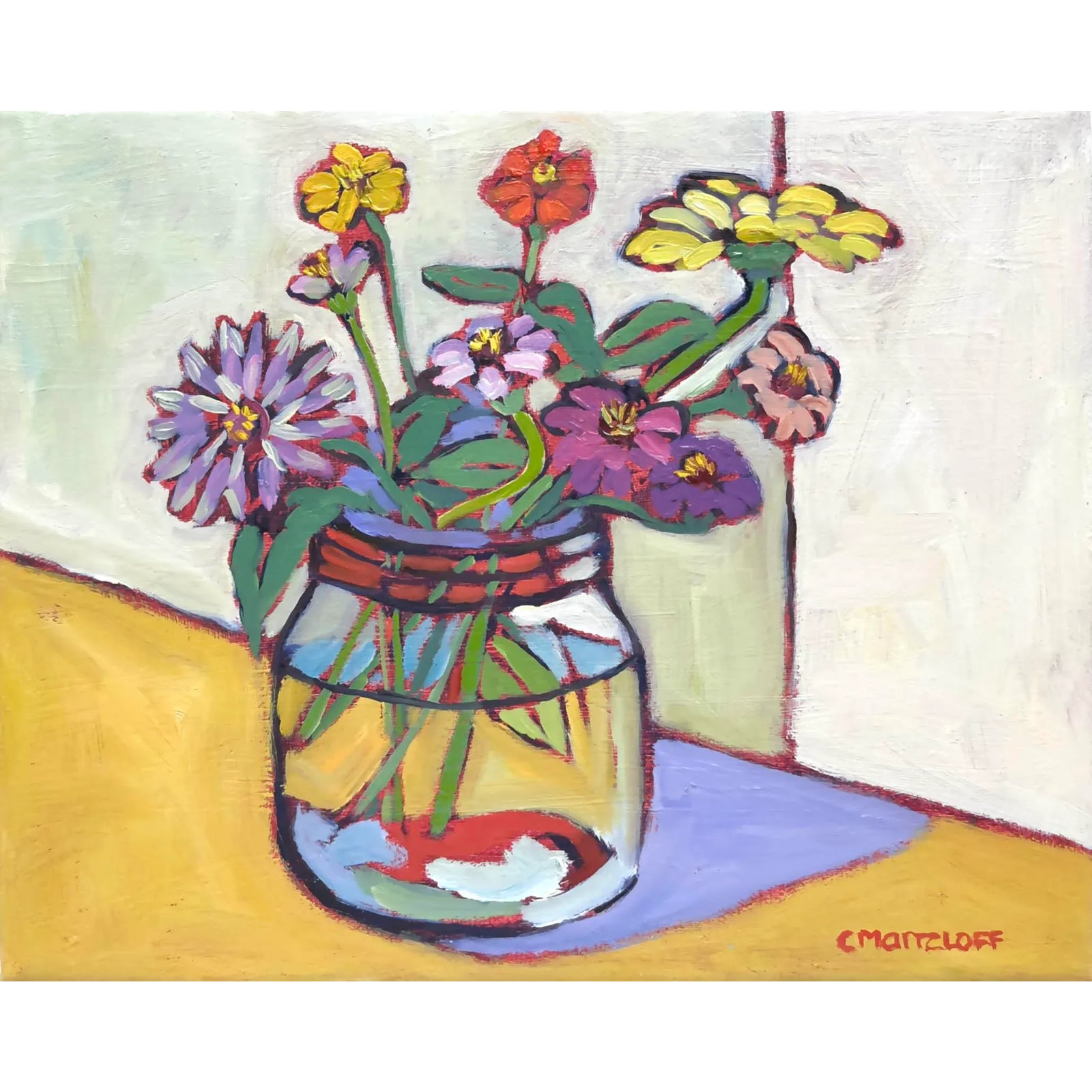 "Blooming Joy" Contemporary Original Expressionist Floral Still Life ...