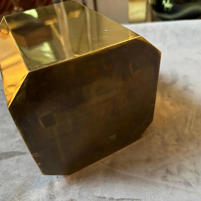 1950s Mid-Century Modern Solid Brass Italian Octagonal Ice Bucket ...