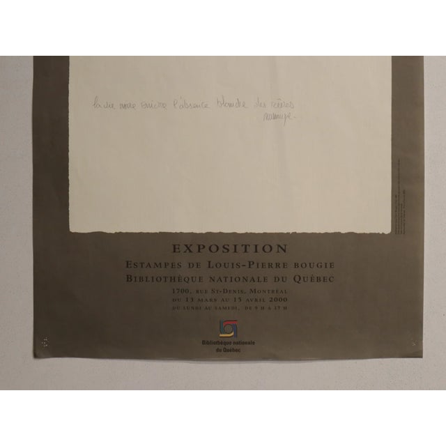 2000 Vintage Quebec Exhibition Poster, Estampes De Louis-Pierre Bougie ...