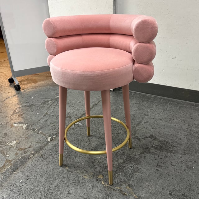 Royal Stranger Marshmallow Counter Stool | Chairish