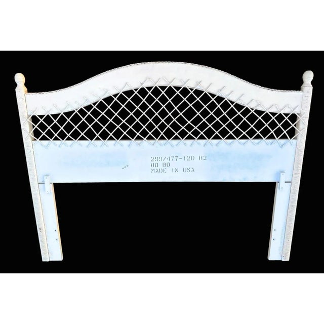 Henry Link Queen Size Vintage Wicker Headboard Made in 1988 | Chairish
