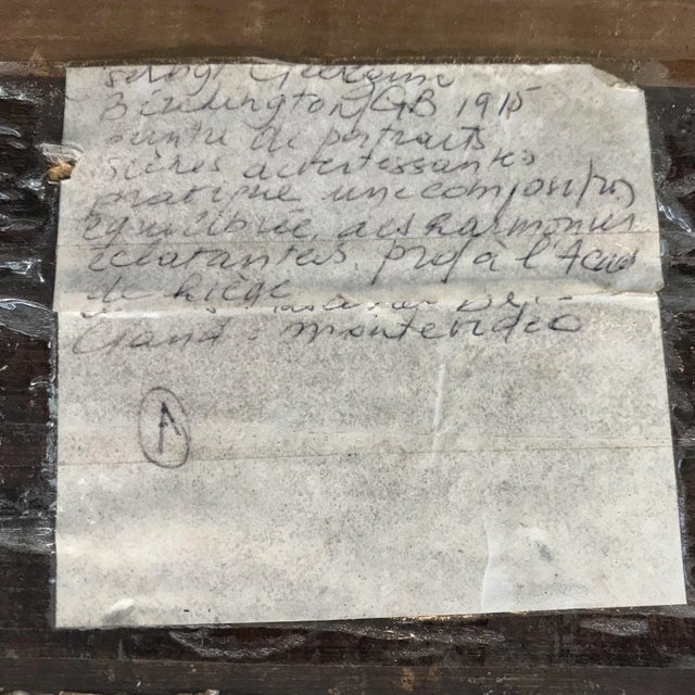 Watercolor Portrait Painting of Gentleman With Pince Nez by Listed ...