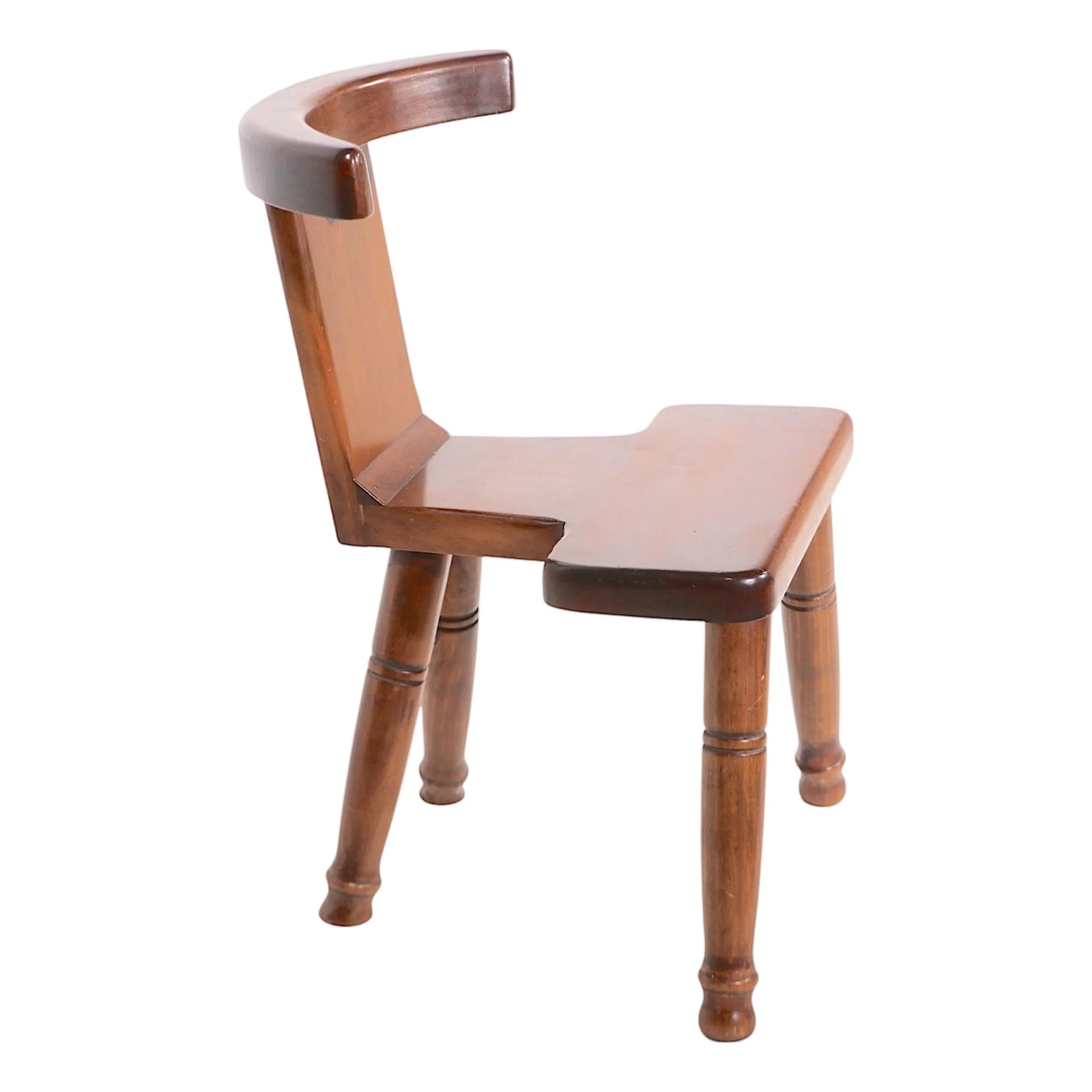 Rustic William Fetner Cockfighting Chair C. 1960's | Chairish