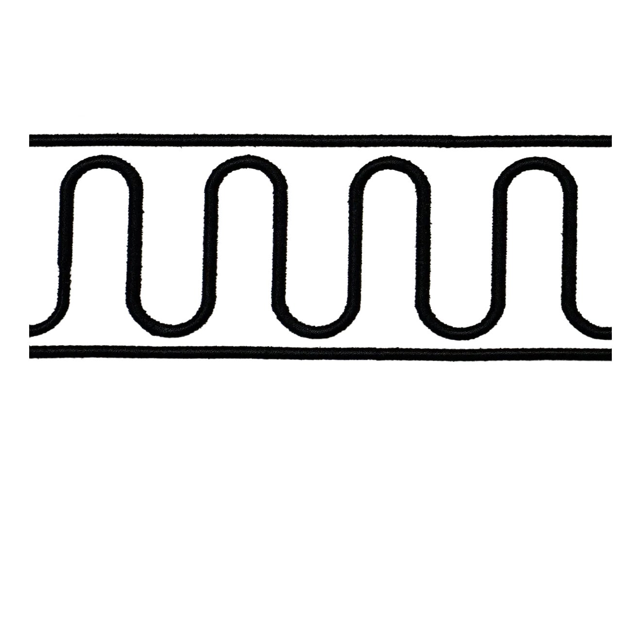 Schumacher X Paloma Contreras Royere Scroll Trim In Black | Chairish