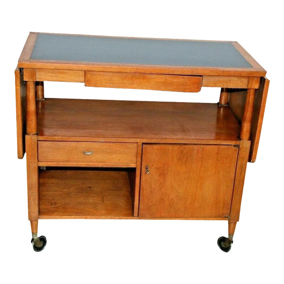 1950s Mid Century Modern Serving Bar Rolling Buffet American of ...