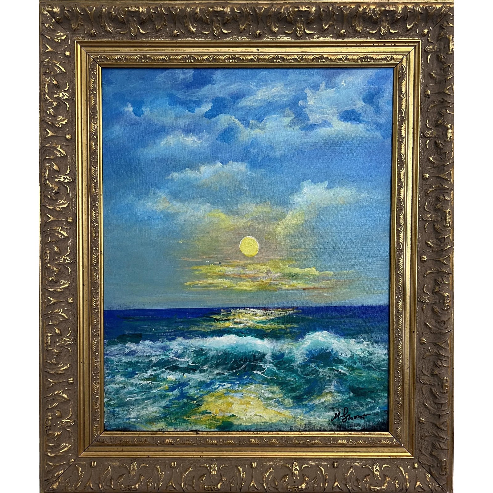 Seascape by Max Shekhter (B. 1938) – Original American Oil Painting on ...