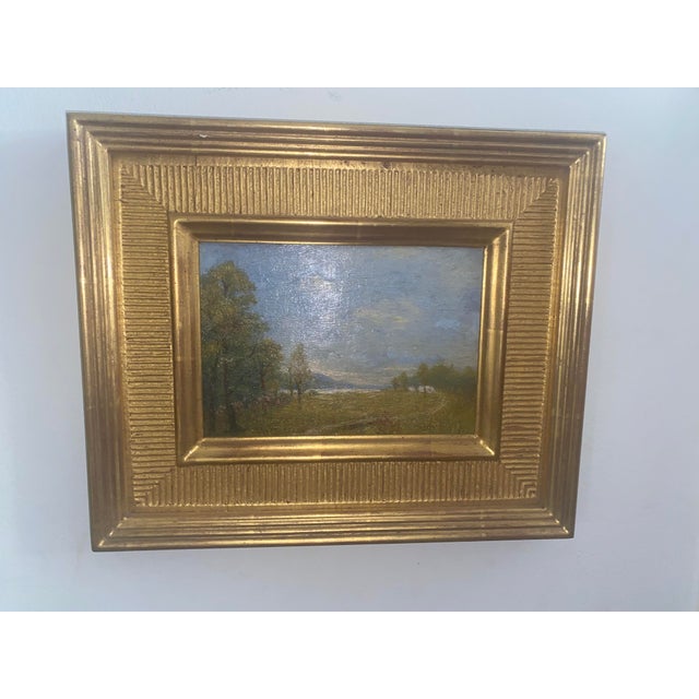 Antique Bruce Crane Landscape Paintings -A Pair | Chairish