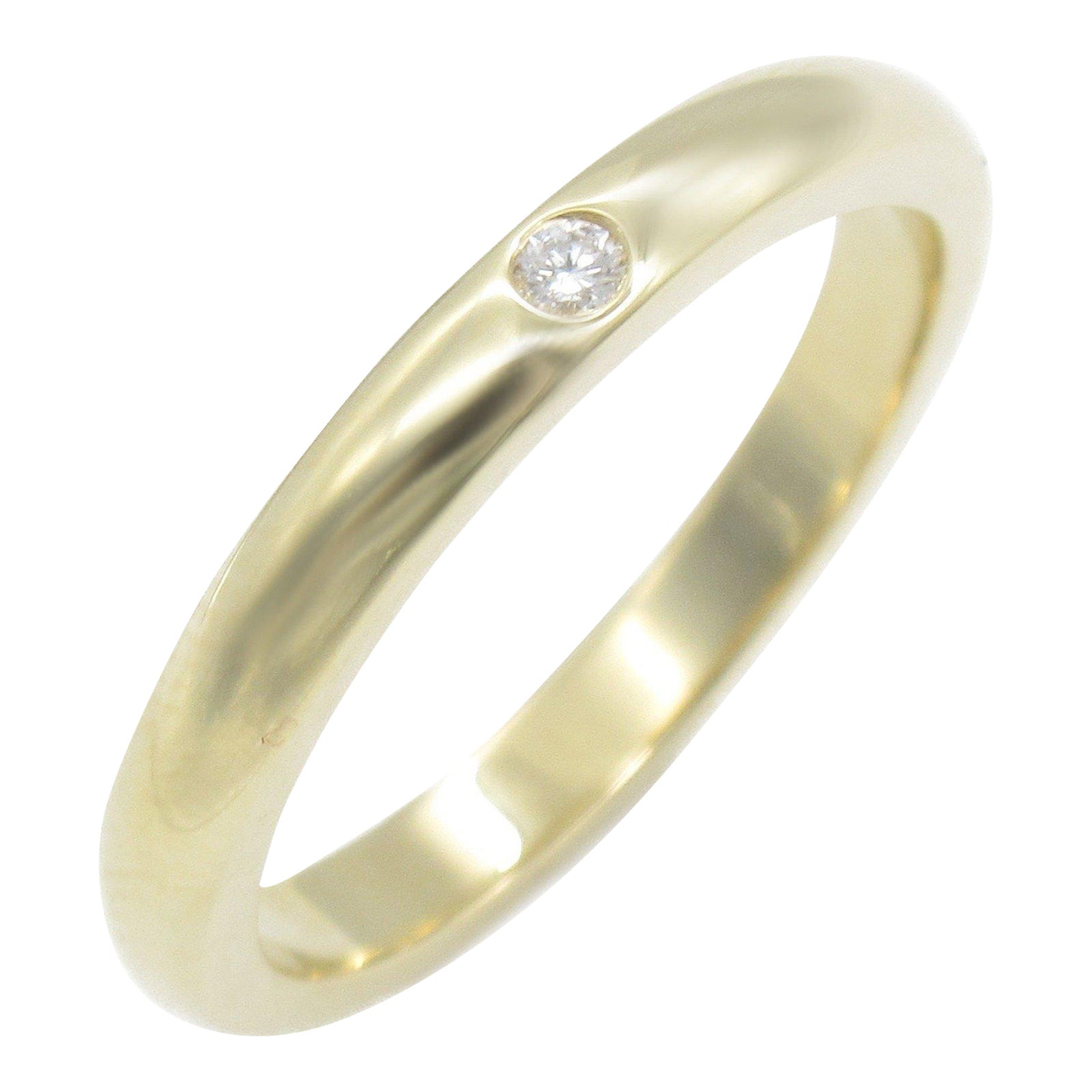 Tiffany & Co Classic Band Stacking 1P Diamond Ring Ring Clear K18 [Yellow Gold] Clear Size 5.5 ...