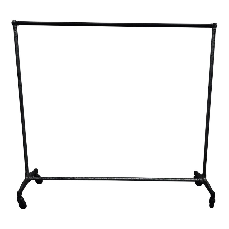 Vintage 1910 Cast Iron Clothing Rack Stamped New York | Chairish