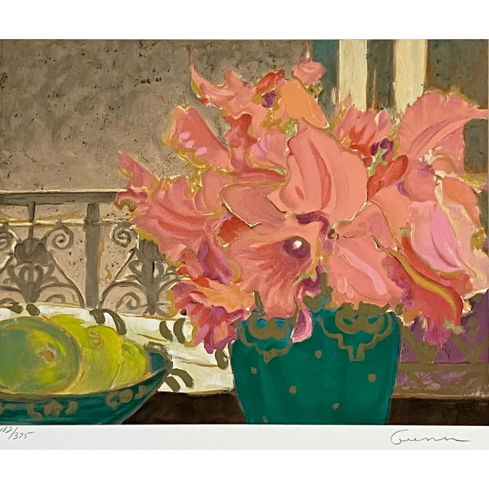 1990s Ellen Gunn Screenprint Petite Fleur Suite I Still Life | Chairish