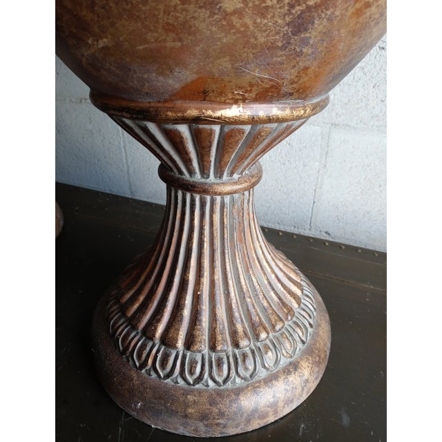 Massive Duck Handle Restoration Hardware Style Lidded Decorative Urns ...