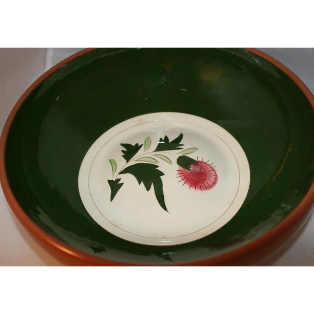 Vintage Stangl Pottery Hand Painted 10" Serving Bowl | Chairish