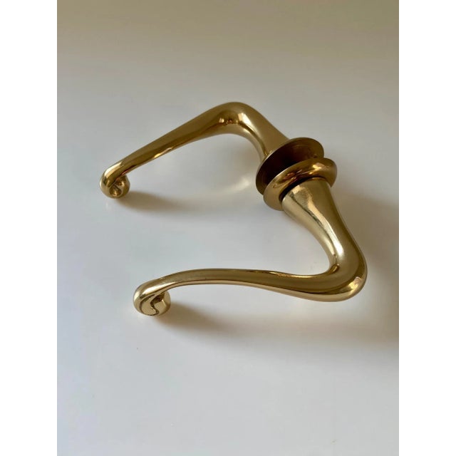 Antoni Gaudi Solid Brass Door Handle Set of 2 | Chairish