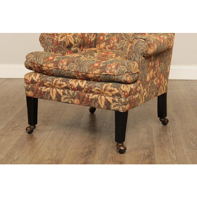 1990s Cabot Wrenn Custom Upholstered Club Chairs - Set of 4 | Chairish