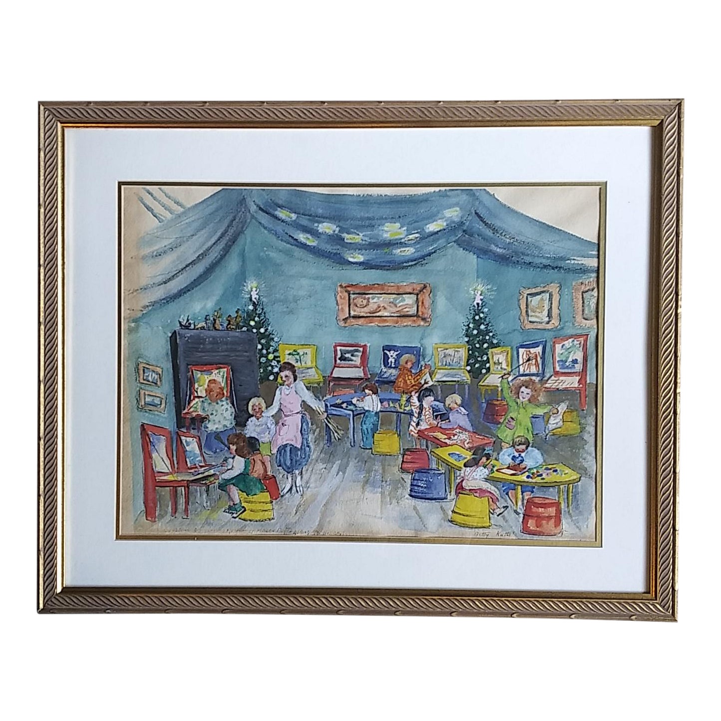 1950s "Children's Art Class at the Museum of Modern Art During the ...