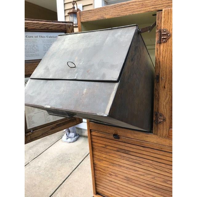 Antique McDougall Oak Hoosier Kitchen Cabinet | Chairish Antique McDougall Oak Hoosier Kitchen Cabinet | Chairish